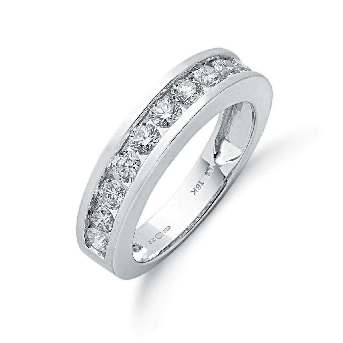 18ct White Gold Diamond Eternity Ring | Samuel Perry