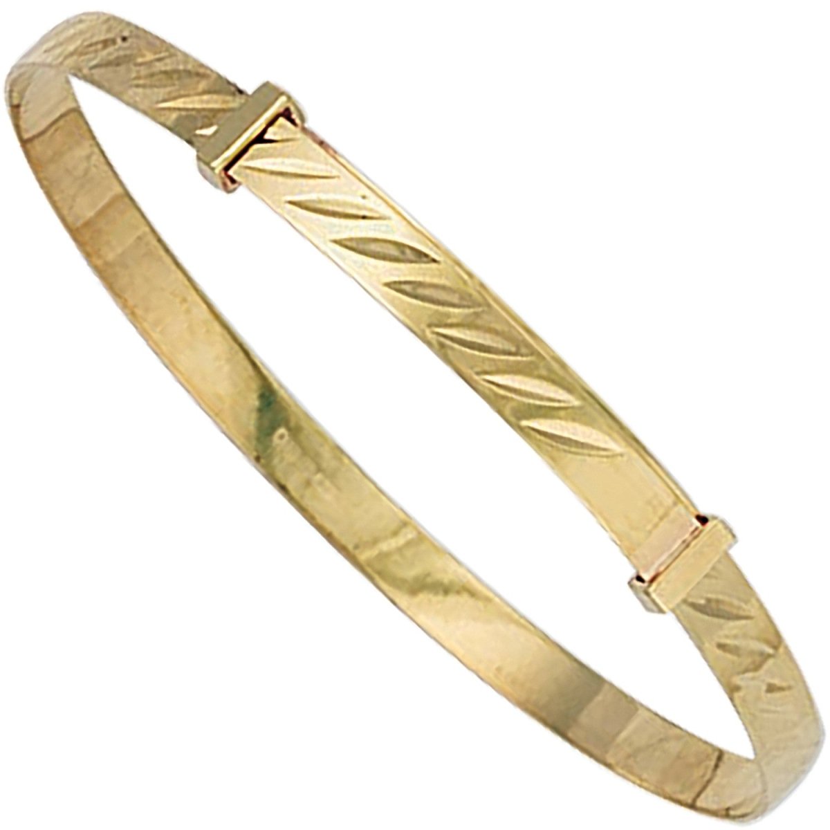 9ct Yellow Gold Expandable Baby Bangle – Timeless Elegance – Samuel Perry