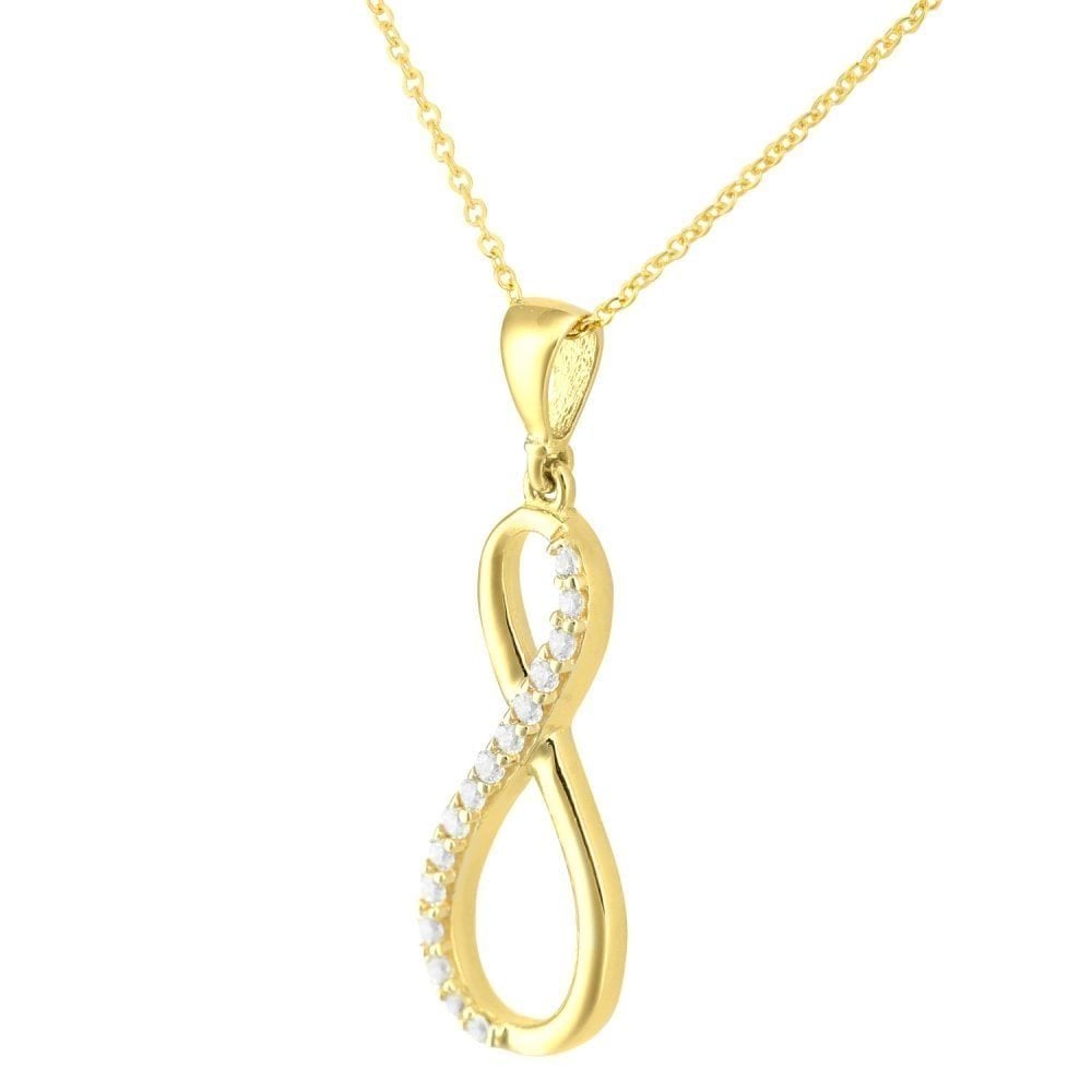 9ct Yellow Gold Infinity Pendant Necklace | 400+ 5* Reviews – Samuel Perry