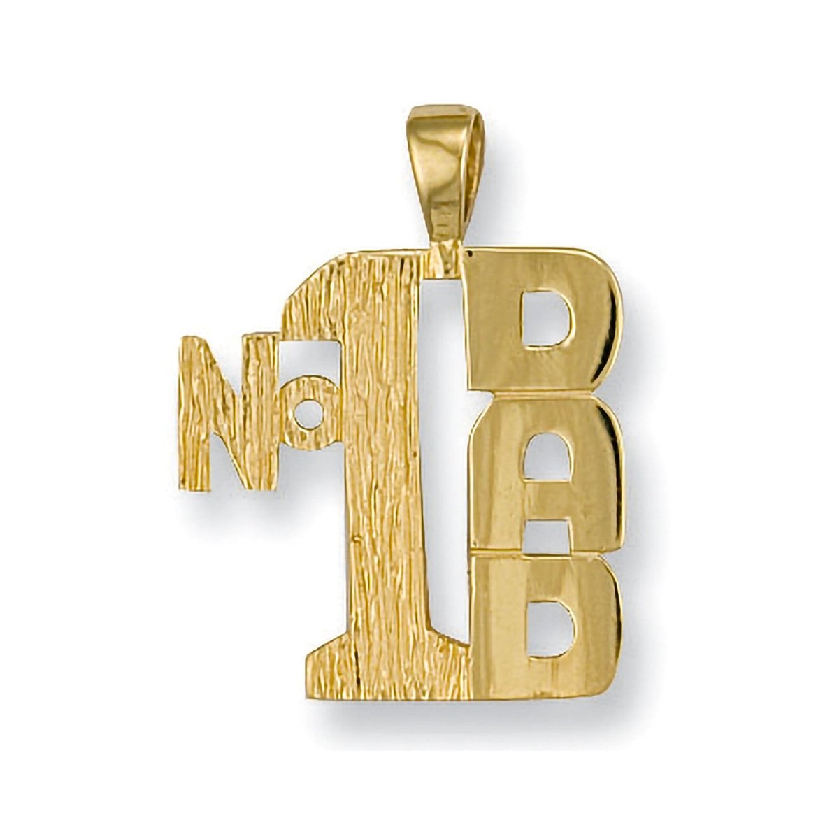 9ct Yellow Gold No.1 Dad Pendant – A Bold Symbol Of – Samuel Perry