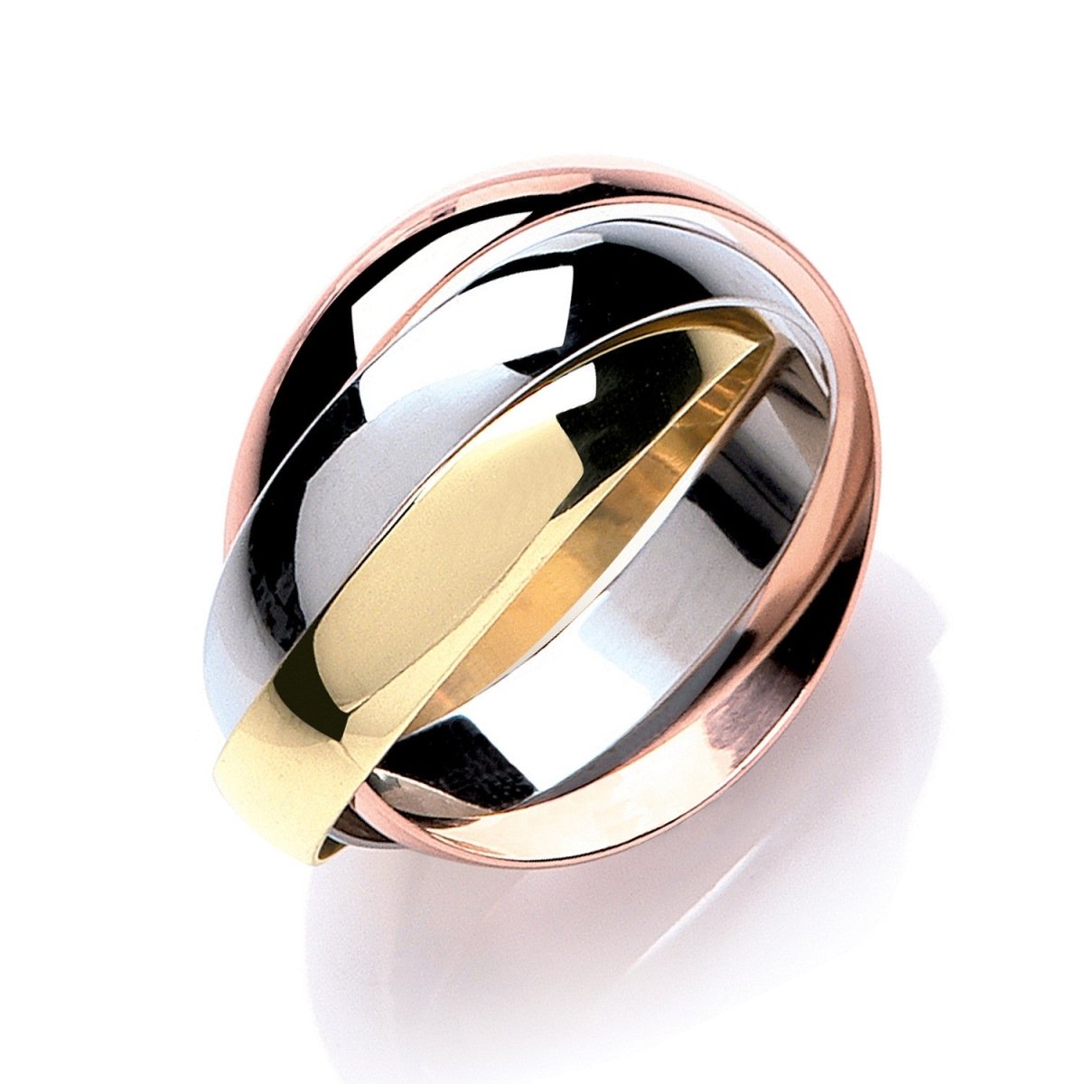 9ct Yellow & Rose Gold 4mm Russian Wedding Band | Samuel Perry
