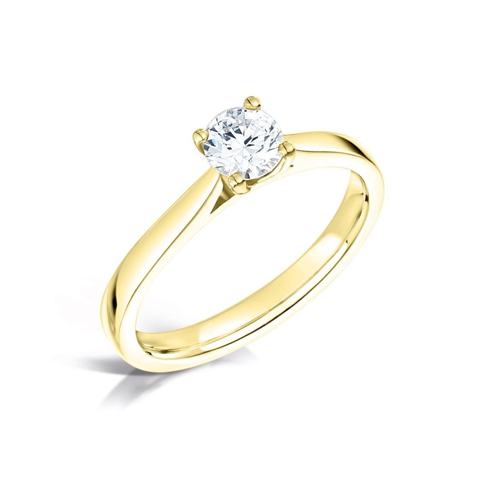 Solitaire Four-Claw Paperclip Engagement Ring | Samuel Perry