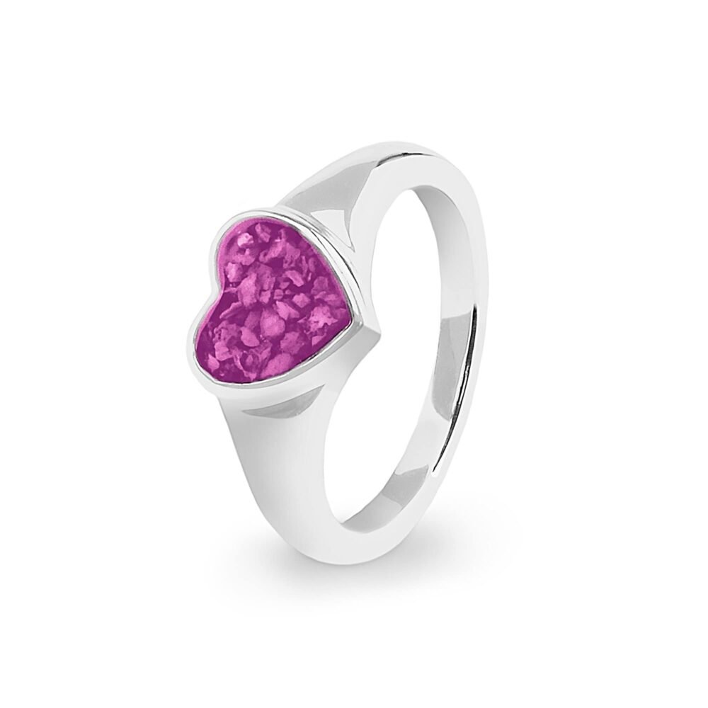 Traditional Heart Memorial Ashes Ring | Ashes into Memories – Samuel Perry