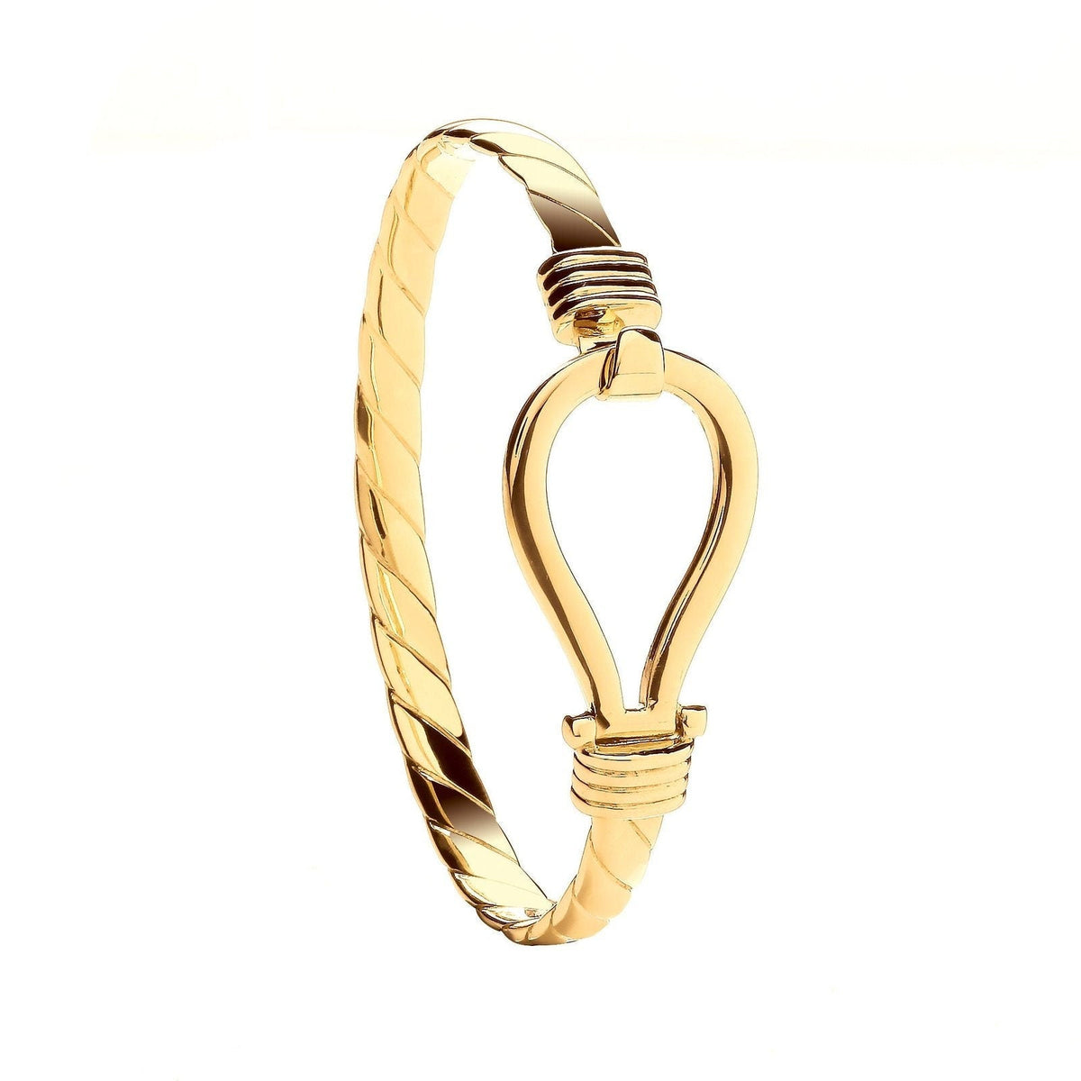 9ct Yellow Gold Hook Bangle - 6.5mm - 37.40g – Samuel Perry